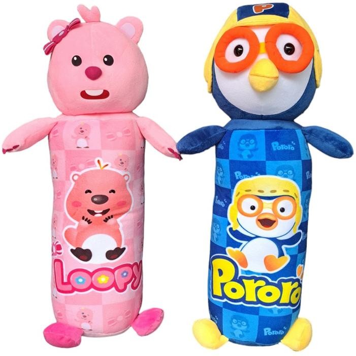 Jual Boneka guling anak karakter pororo pinguin dan loopy | Shopee ...