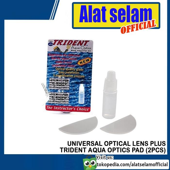 Jual Universal Optical Lens Trident Lensa Plus Scuba Diving Mask Aqua ...