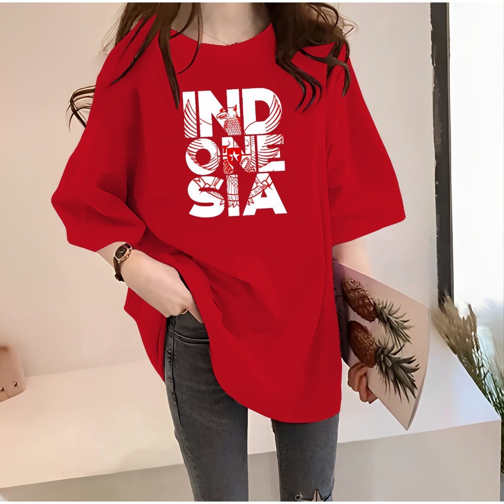 Jual Kekinian Baj Ibuibu Merah Putih Kaoss Ibu2 Hut Kemerdekaan Atasan ...