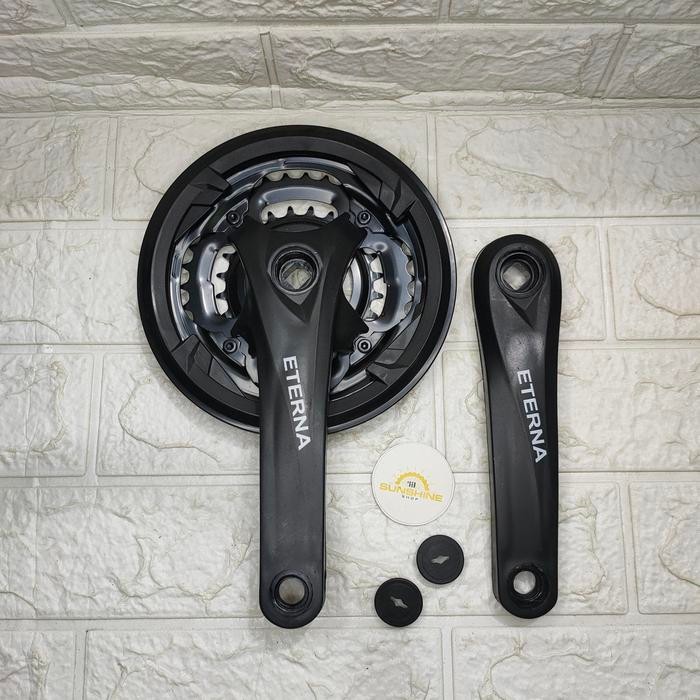 Jual Crank Sepeda MTB 3 Speed ETERNA 42-34-24T x 170mm Gear Depan As Kotak | Shopee Indonesia