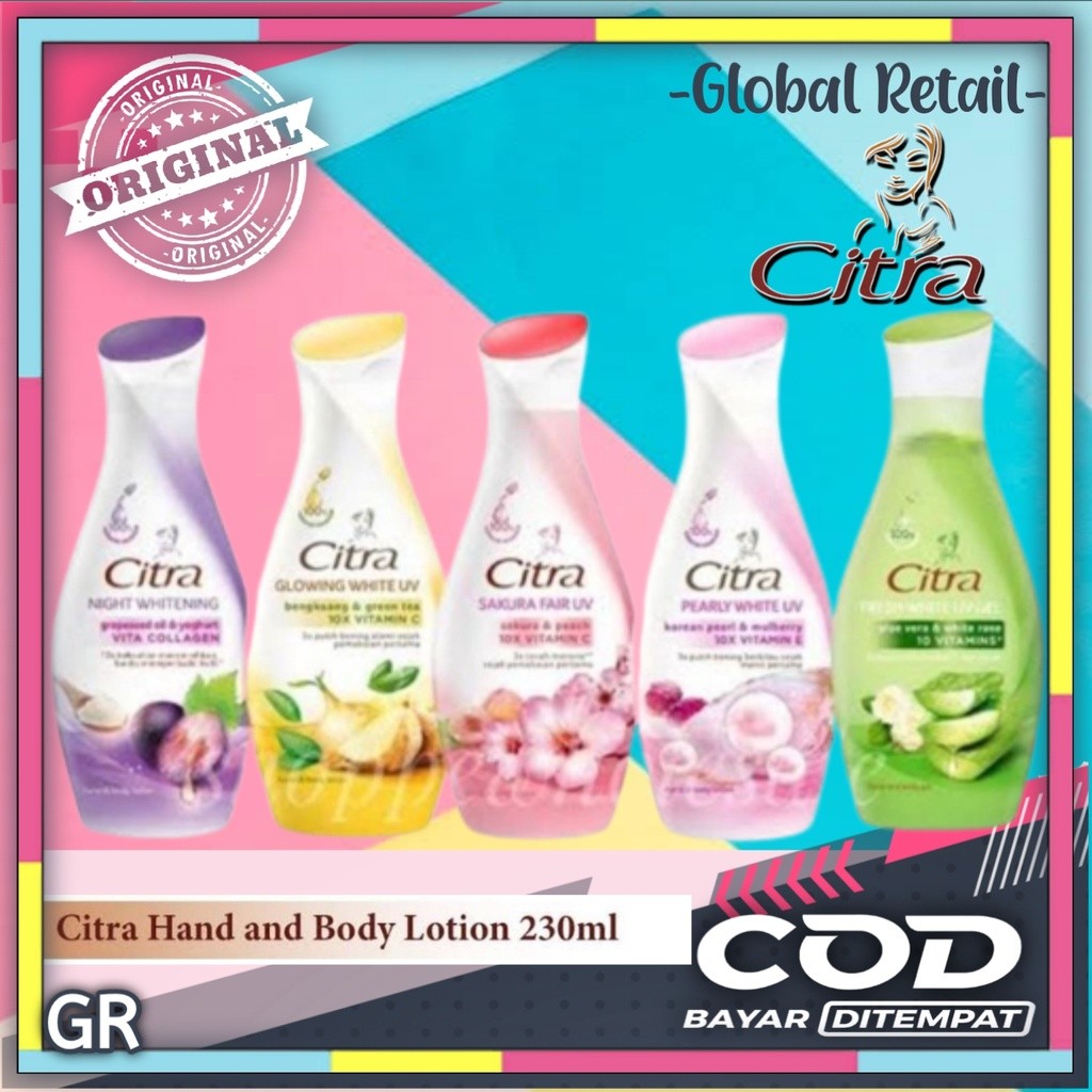 Jual Citra Hand And Body Lotion (kemasan baru 210ml) & 110ml | Shopee ...