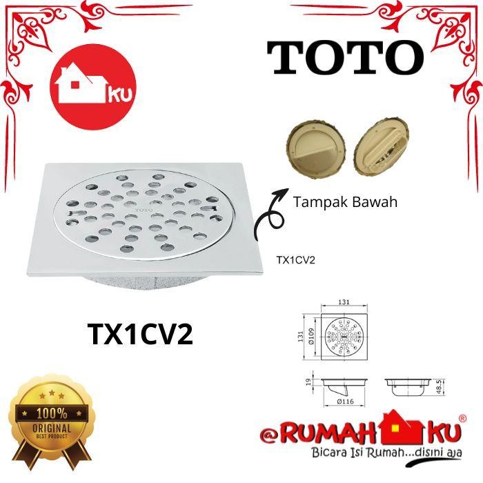 Product image Saluran Lantai Toto Tx1Cv2 Floor Drain W/ Mosquito Trap ...