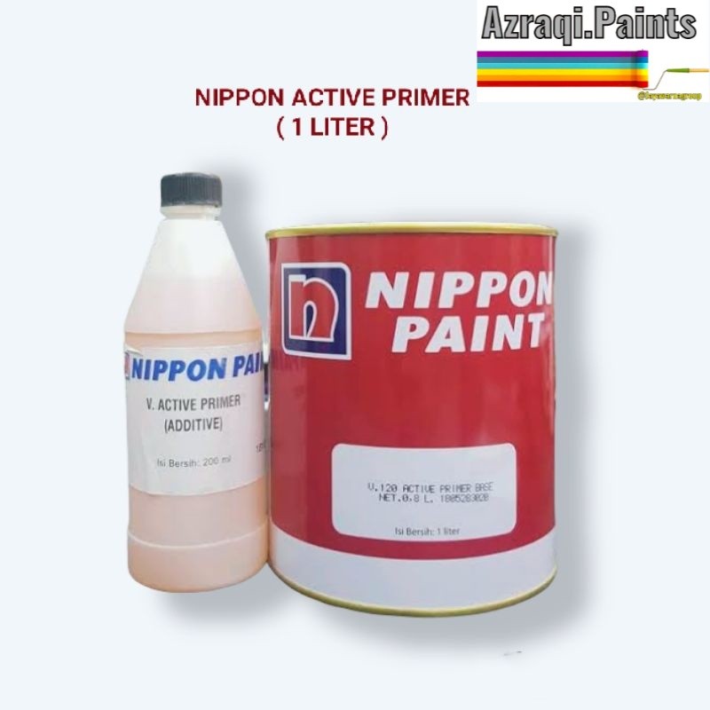 Jual NIPPON ACTIVE PRIMER V120 ( 1 LITER ) / Cat Dasar Aluminium, Besi Galvanis dan Baja Ringan ...