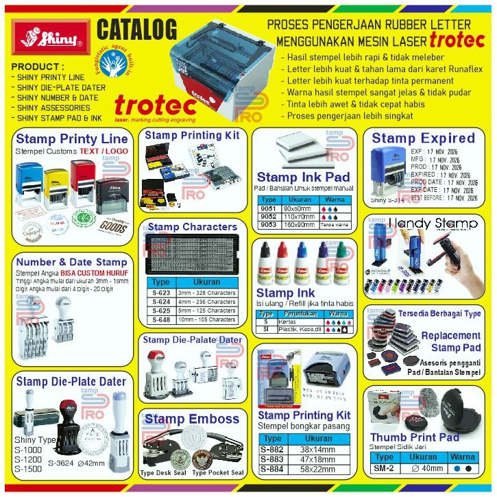 Jual Stempel Expired Tanggalan + Text Shiny S-314 | Shopee Indonesia