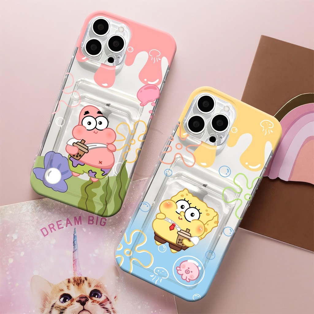 Jual Patrick Couple Kartun Spongebob Card Holder Case Samsung A06 A56 ...