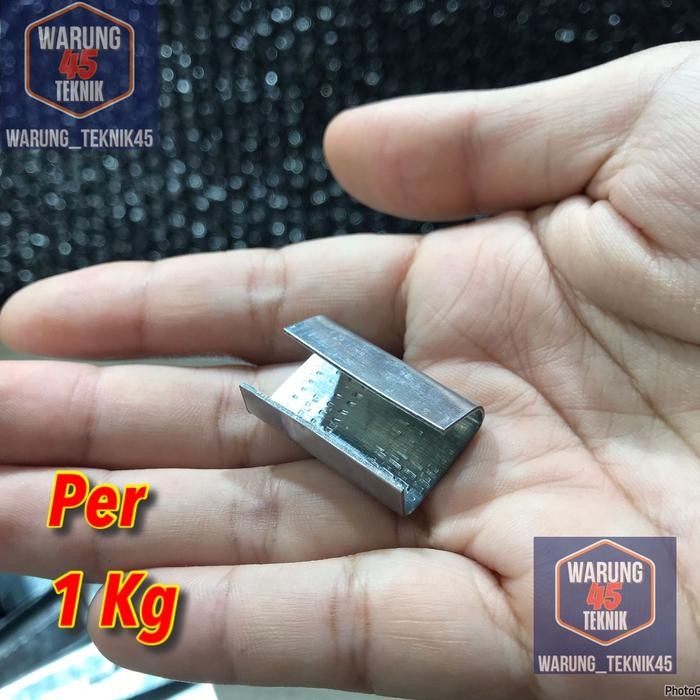 Jual PREMIUM KLEM METAL BESI KLIP CLIP GRIPPER GRIPER TALI STRAPING ...
