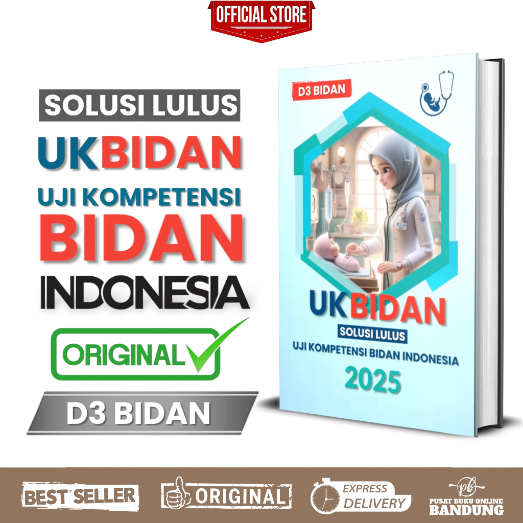 Jual BUKU UKBI UKBIDAN UJI KOMPETENSI BIDAN INDONESIA 2025 PROFESI BIDAN D3 BIDAN TERBARU TAKTIS ...