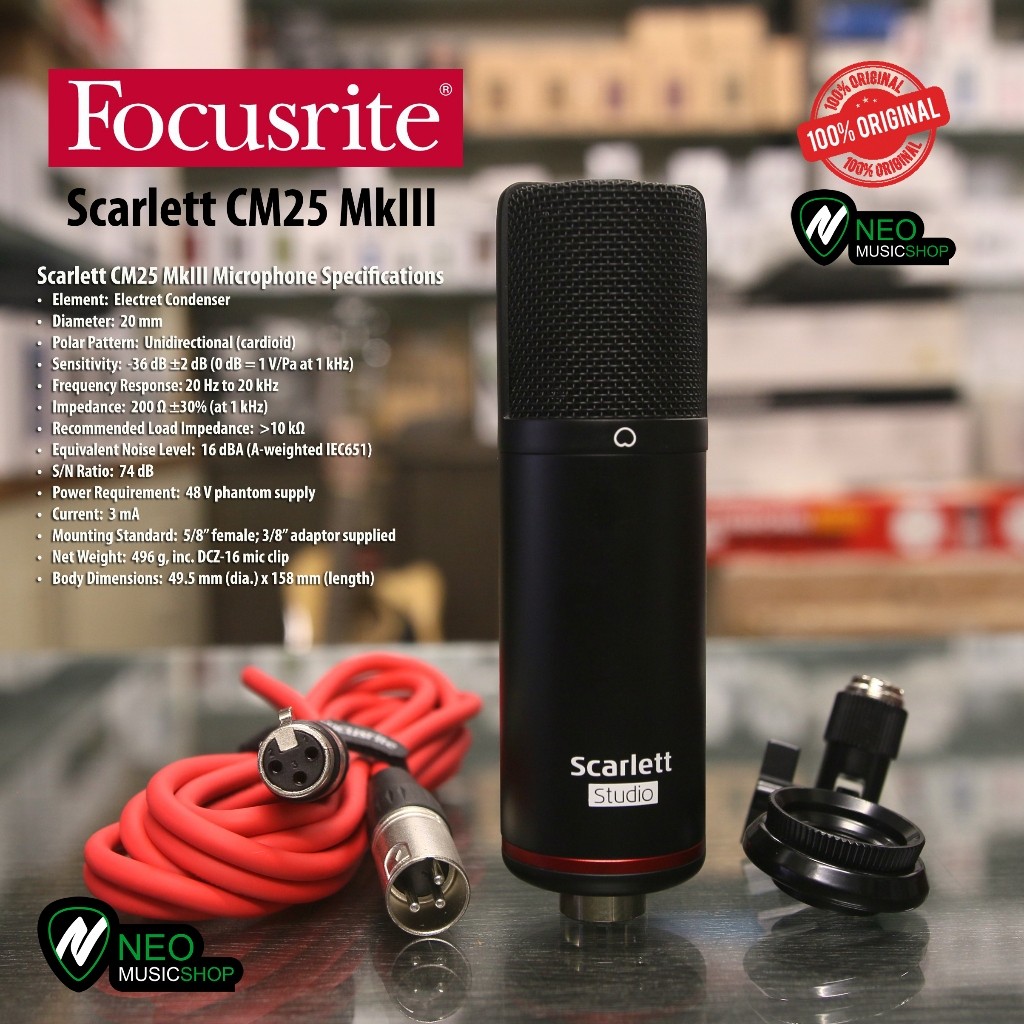 Jual Focusrite CM25 MkIII Studio Condenser Microphone | Shopee Indonesia