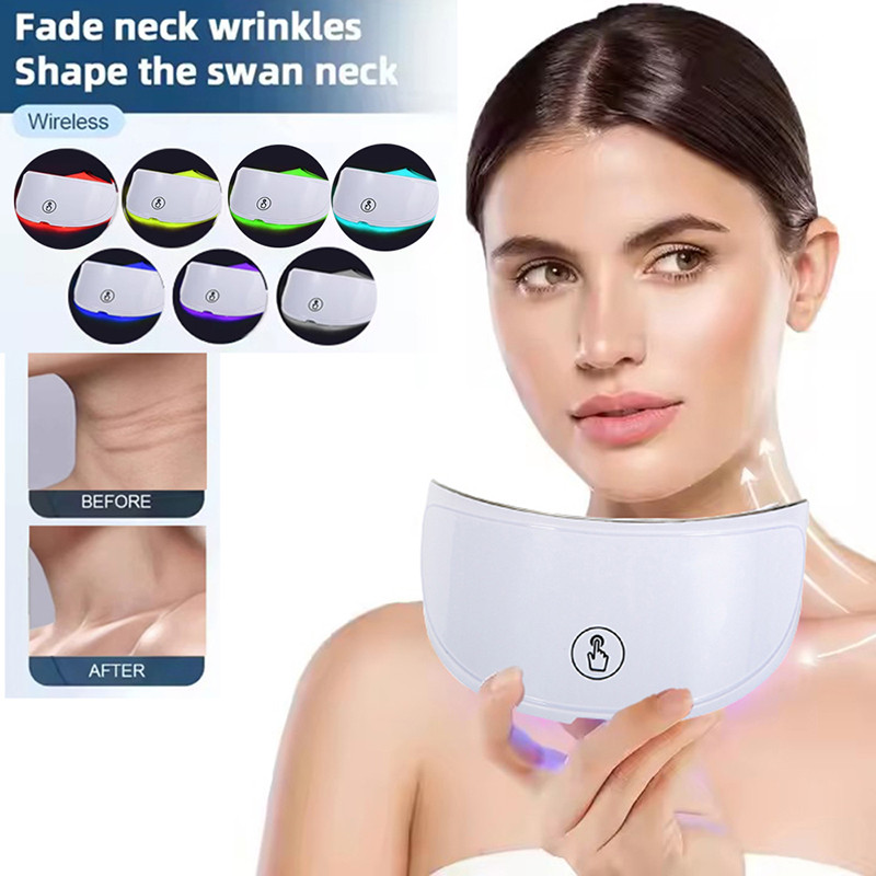 Jual BEST SELLER Neck LED Mask 7 Colors Photon Anti-Wrinkle Skin ...