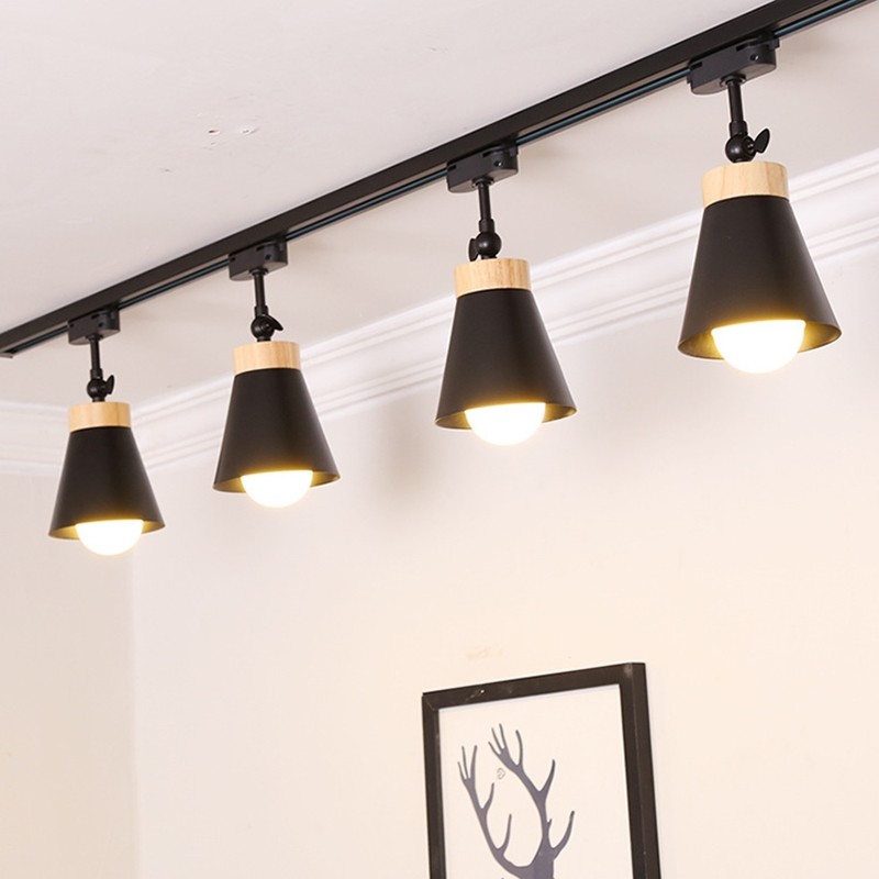 Jual LED Ceiling lights with E27 Rail Spotlights Lamp LED Track Light ...