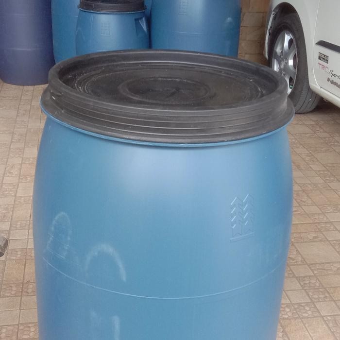 Jual ghe tong air tutup hitam tebal gentong tong tinggi 150 liter 120 ...