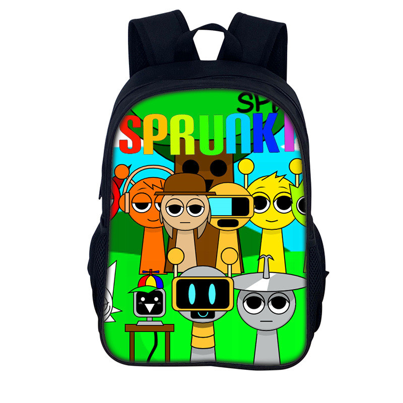 Jual Sprunki School Backpack Bag Incredibox Sprunki School Bag Backpack ...