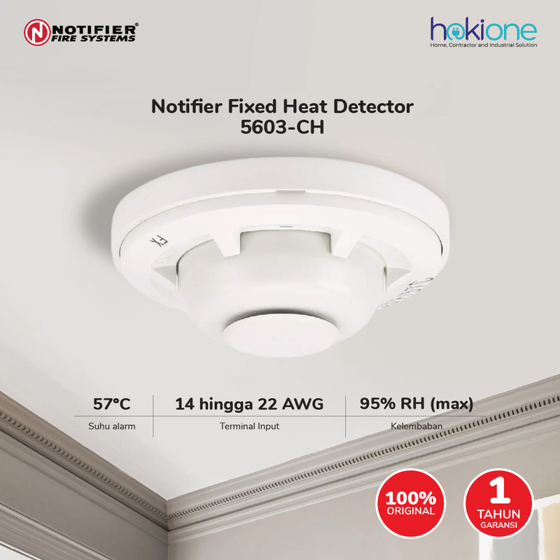Jual Notifier Fixed Heat Detector 5603-CH | Shopee Indonesia