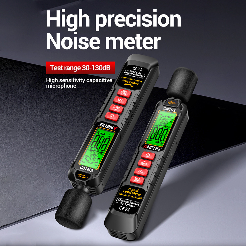 Jual NEW ANENG Sound Level Meter 0.125 Seconds Fast Sampling Noise ...