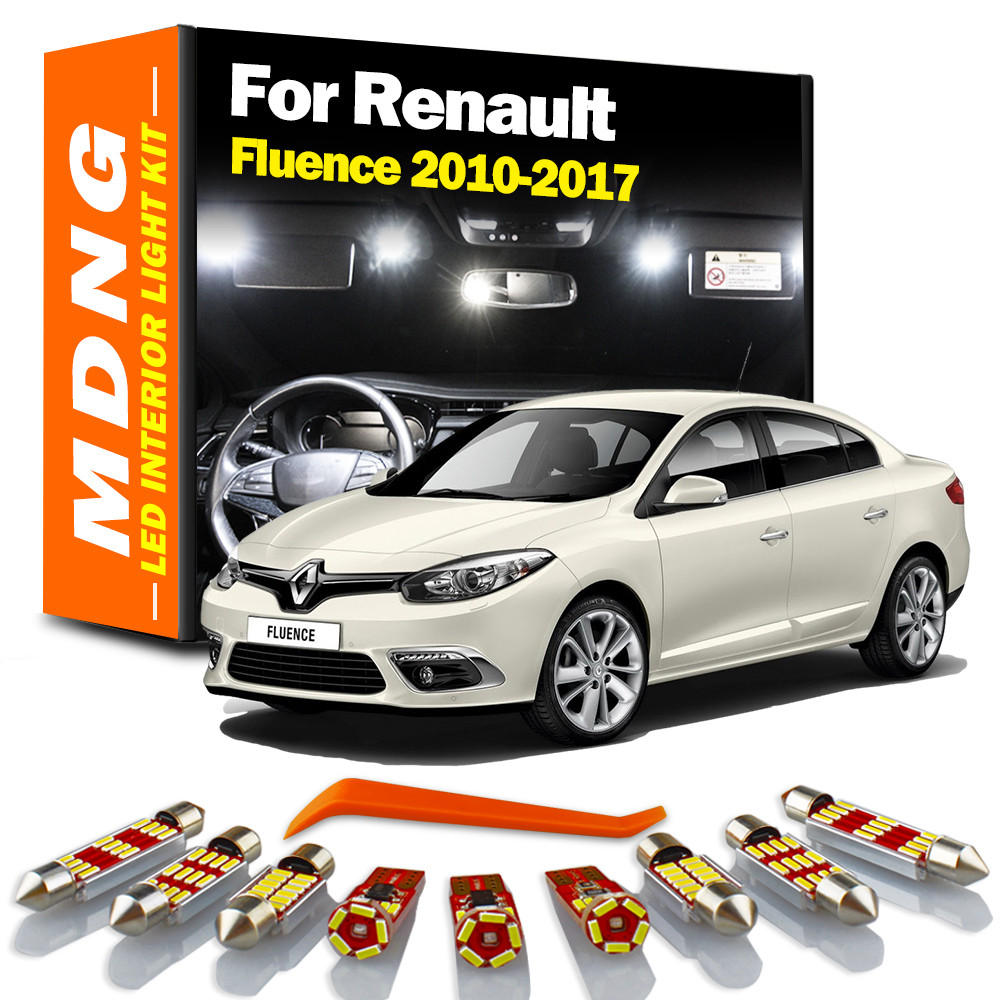 Jual MDNG 11 Buah Canbus LED Kit Lampu Kubah Interior untuk Renault ...
