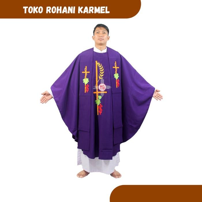 Jual Kasula Romo (Ungu ) / Kasula Pastor / Jubah Romo Katolik | Shopee ...