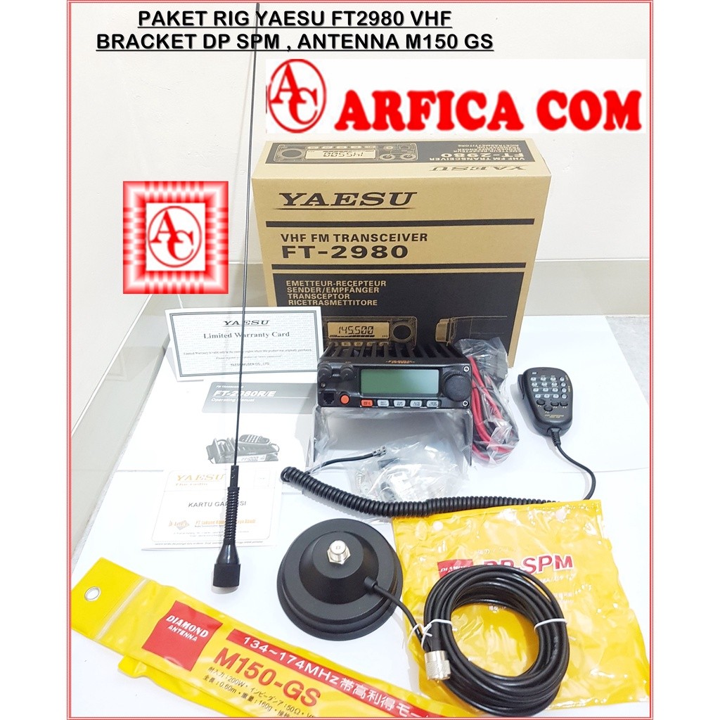Jual PAKET RADIO RIG YAESU FT2980 FT 2980 R/E FT 2980R SET ANTENA M150 ...