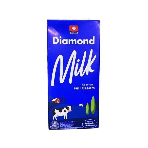 Jual DIAMOND SUSU UHT FULL CREAM 1 LTR | Shopee Indonesia