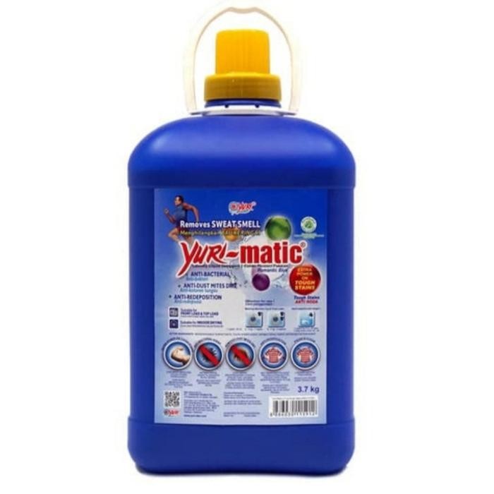 Jual Yuri Matic Detergent 3.7Liter (Tough On Stains) Romantic Blue Grab ...