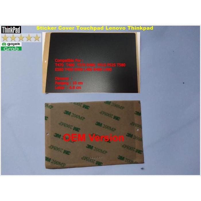 Jual Laptrix- Sticker Film Cover Touchpad Laptop Lenovo Thinkpad Series ...