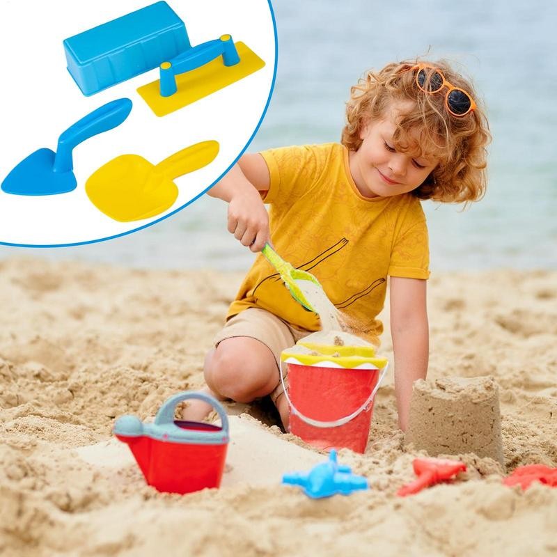 Jual Sand Toys Sand Box Toys For Outside Shovel Mold Tool Set Castle ...