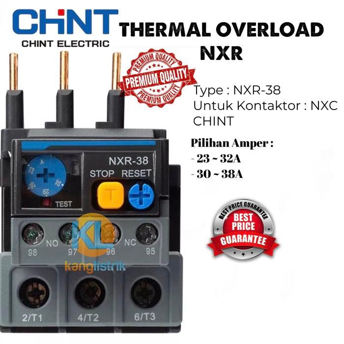 Jual Thermal Overload Chint Nxr-38 / Overload Chint Nxr38 | Shopee ...