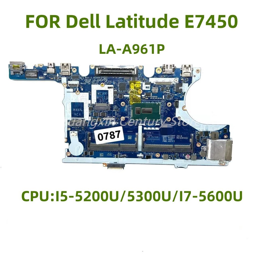 Jual Applicable FOR Dell Latitude E7450 laptop motherboard No. LA-A961P ...