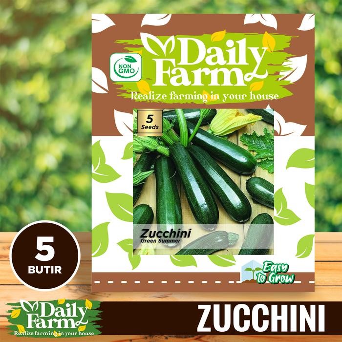 Jual New Daily Farm - Benih Bibit Timun Zucchini Green Summer Repack Import | Shopee Indonesia