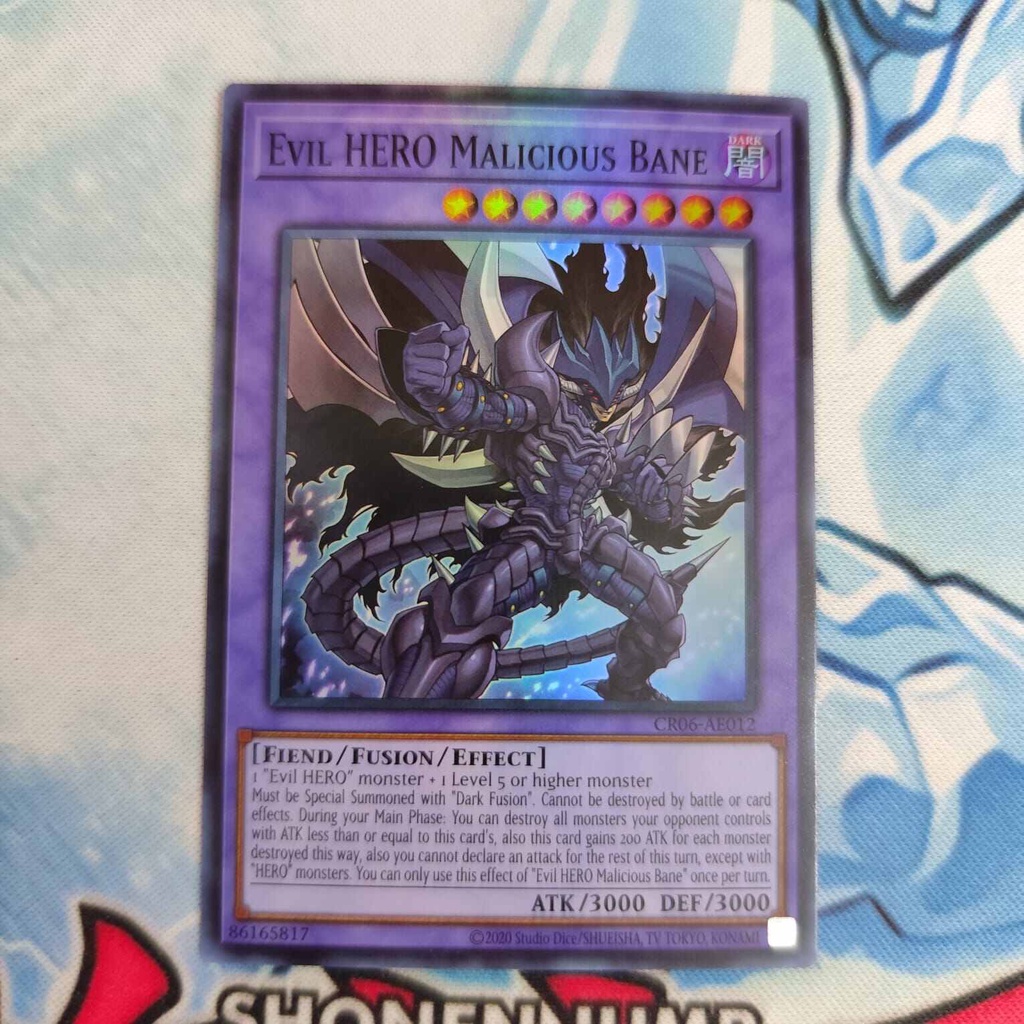 Jual yugioh AE evil hero malicious bane CR06-AE012 SR original | Shopee ...