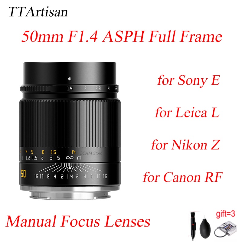 Jual New TTArtisan 50mm F1.4 ASPH Full Frame MF Manual Focus Lens for ...