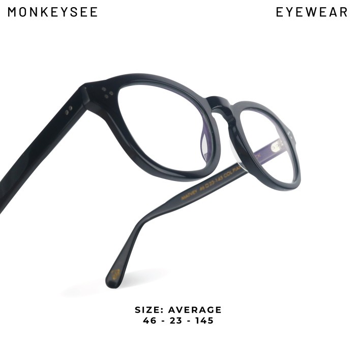 Jual Monkeysee Matvey Piano Black Kacamata Acetate Digital Lens Eyewear ...