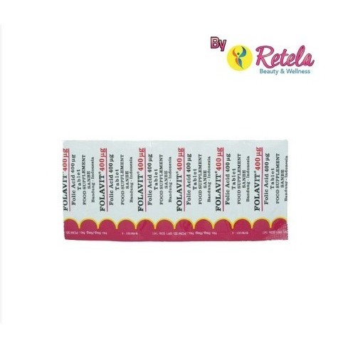 Jual Folavit 400 Mcg 1 Strip Isi 10 Tablet/ Folic Acid | Shopee Indonesia