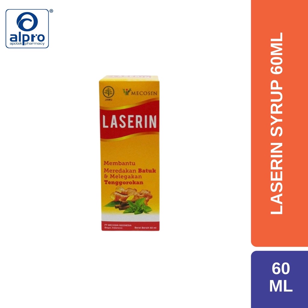Jual Laserin Syrup 60Ml/ Obat Batuk Herbal/ Melegakan Tenggorokan/Masuk ...