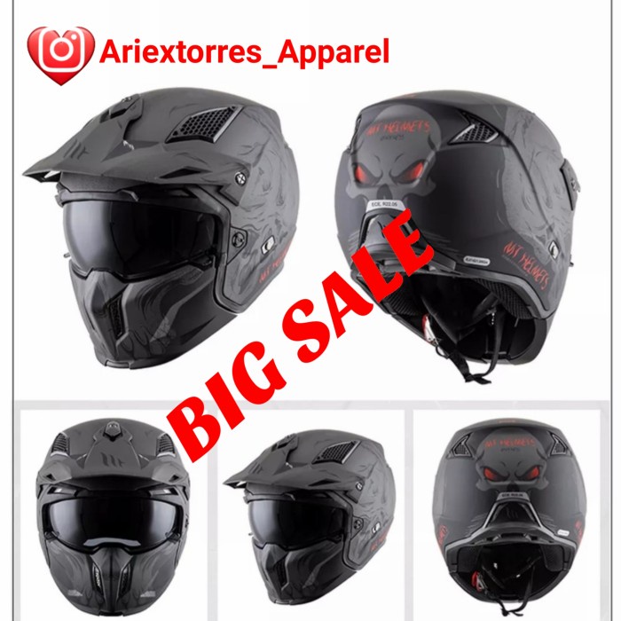 Jual Helm Modular Mt Helmet Streetfighter Sv OriginalHelm Touring ...
