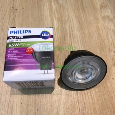 Jual LAMPU PHILIPS MASTER LED MR16 6,5W 4000K DIMMABLE 36D 12V | Shopee Indonesia