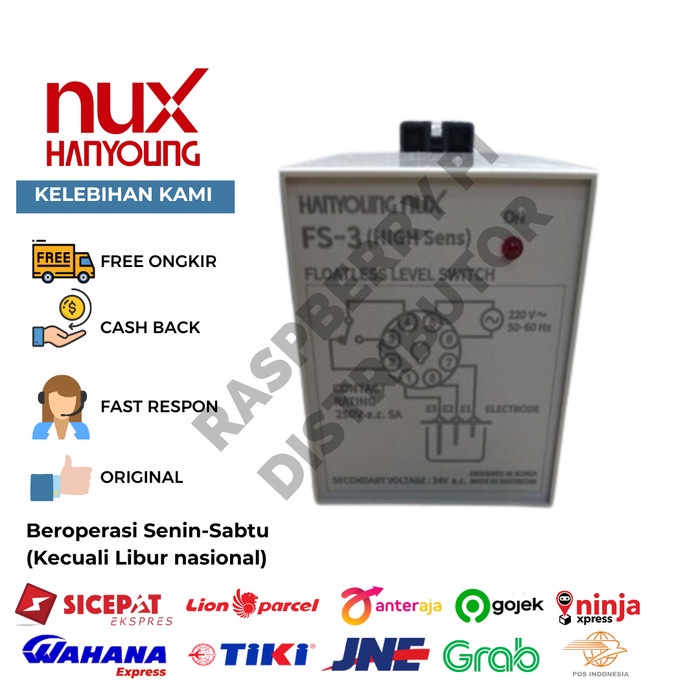 Jual Floatless Level Switch Hanyoung - Fs-3A Fs-3 Fs 3A Water Control ...