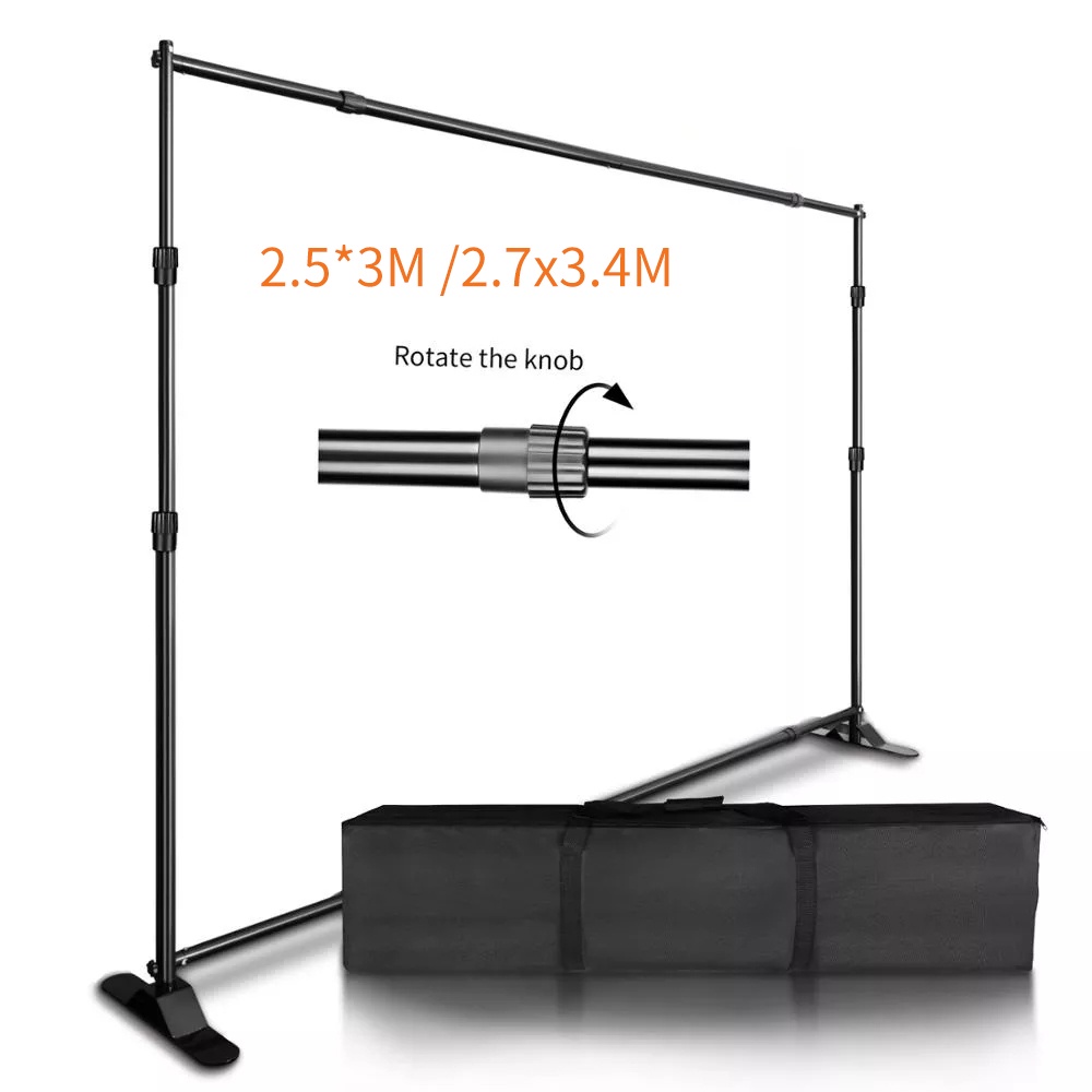 Jual OSBO Double-Crossbar Photography Backdrop Frame Support System For ...