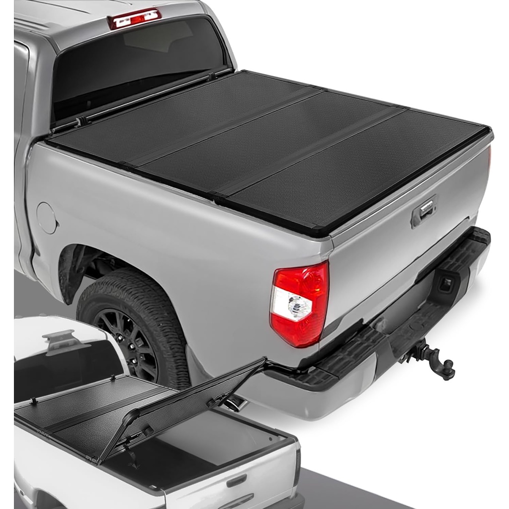 Jual ROD New Upgrade Truck Bed Top Hard Solid Tri-Fold Tonneau Cover ...
