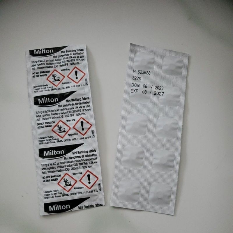 Jual Rekomendasi Terbaik !! Mini Milton Sterilising Tablet 10X | Shopee ...