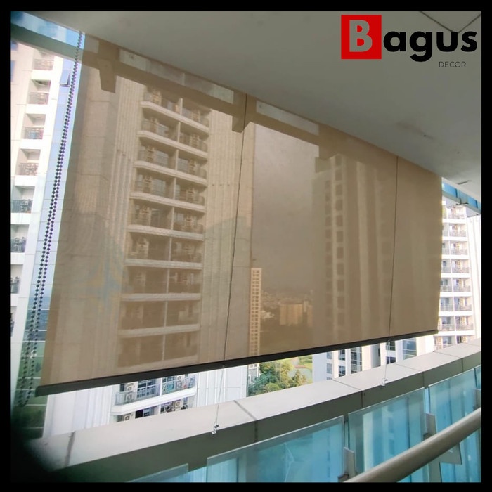 Jual Suntex blind tirai outdoor Tirai luar ruangan tampias hujan ...