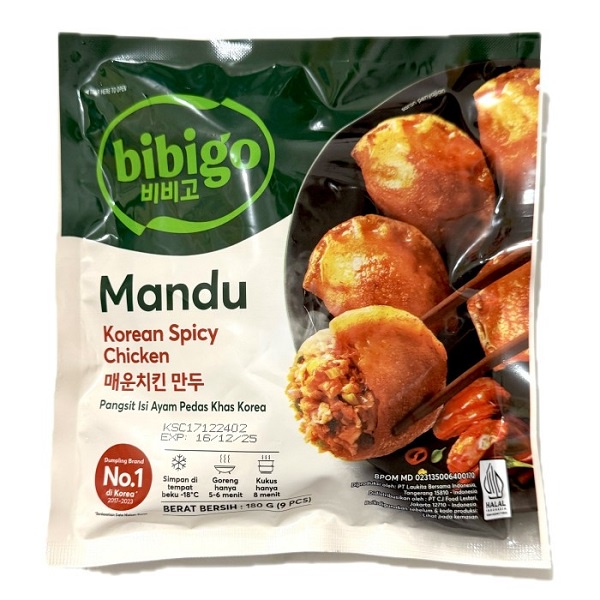 Jual CJ BIBIGO MANDU KOREAN SPICY CHICKEN 180 GR | Shopee Indonesia
