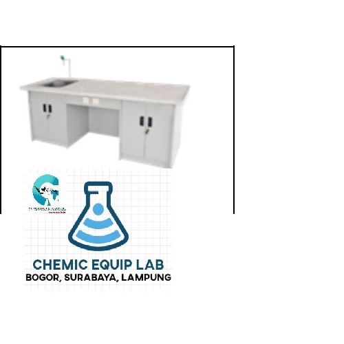 Jual MEJA DEMONSTRASI LABORATORIUM 150 WITH SINK MEJA LAB MURAH ...