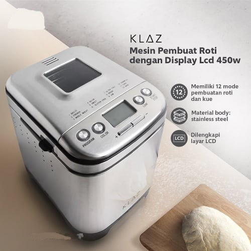 Jual MESIN PEMBUAT ROTI DENGAN DISPLAY LCD BREAD MAKER KLAZ 450 WATT ...