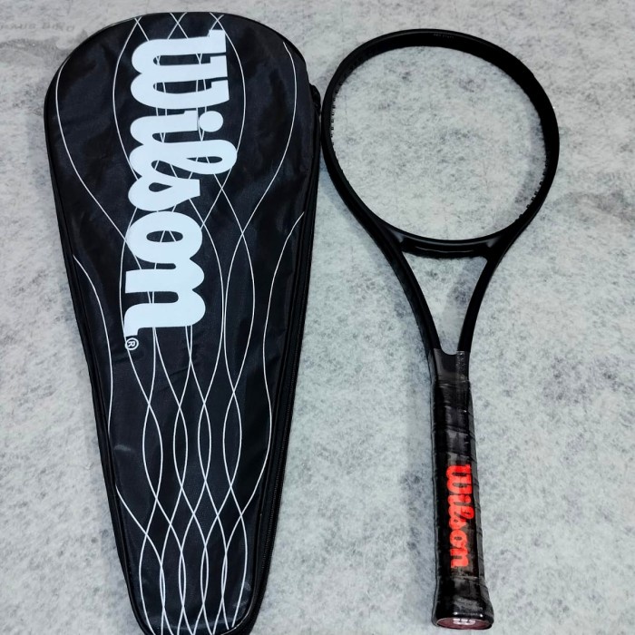 Jual Raket Tenis Wilson Pro Staff 97 Carbon Full Black Ada Tas & Plus ...