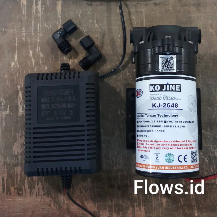 Jual Pompa Ko Jine Kj 2648 48 Volt 2 A / Booster Pump Ro Kojine 48V 2A ...