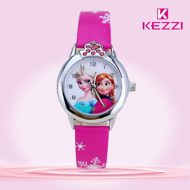 Jual Kezzi Jam Tangan Anak Perempuan Princess Elsa Anna Frozen ...
