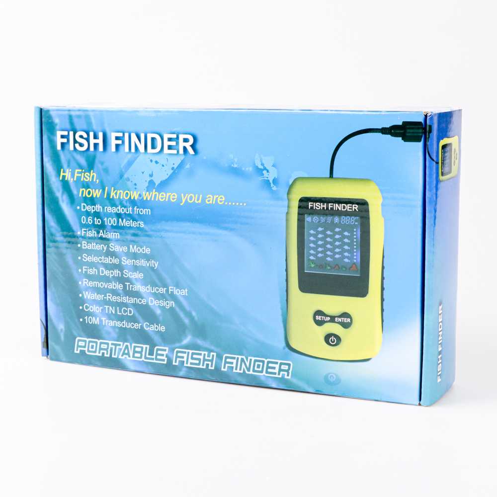 Jual Alat Pelacak Ikan Sonar Fish Finder Cable 4x4 Inch Display 100M ...