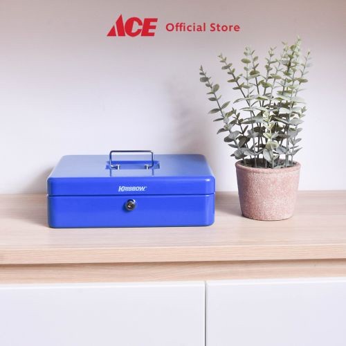 Jual Krisbow Cash Box 30 Cm - Biru Tempat Uang Dengan Kunci Safety ...