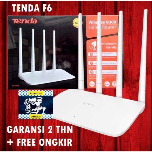 Jual Tenda F6 Wireless N300 Easy Setup Router | Shopee Indonesia