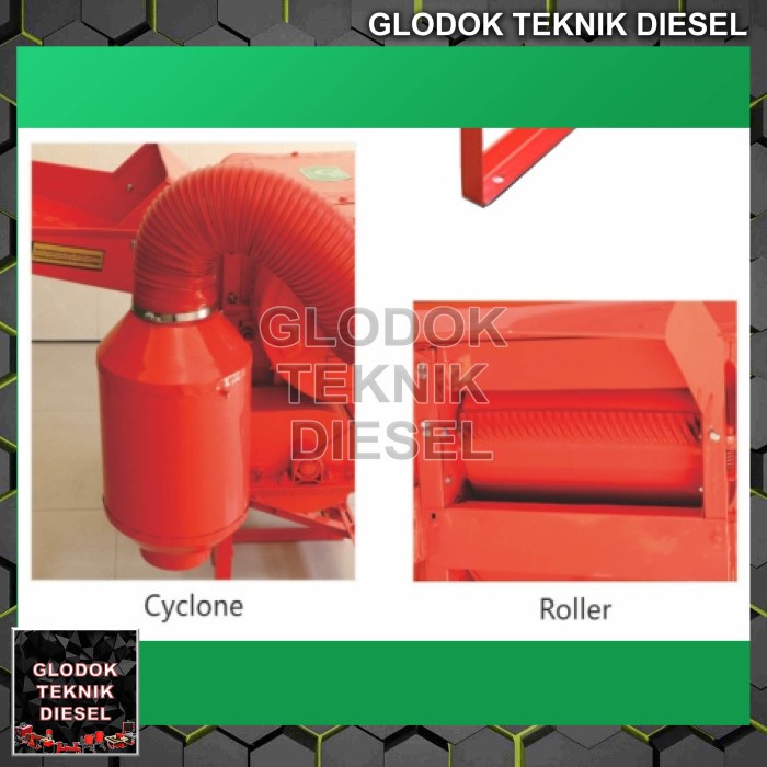 Jual Gercep Mesin Perontok Padi Gandum Biji Paddy Tresher + Penggerak ...